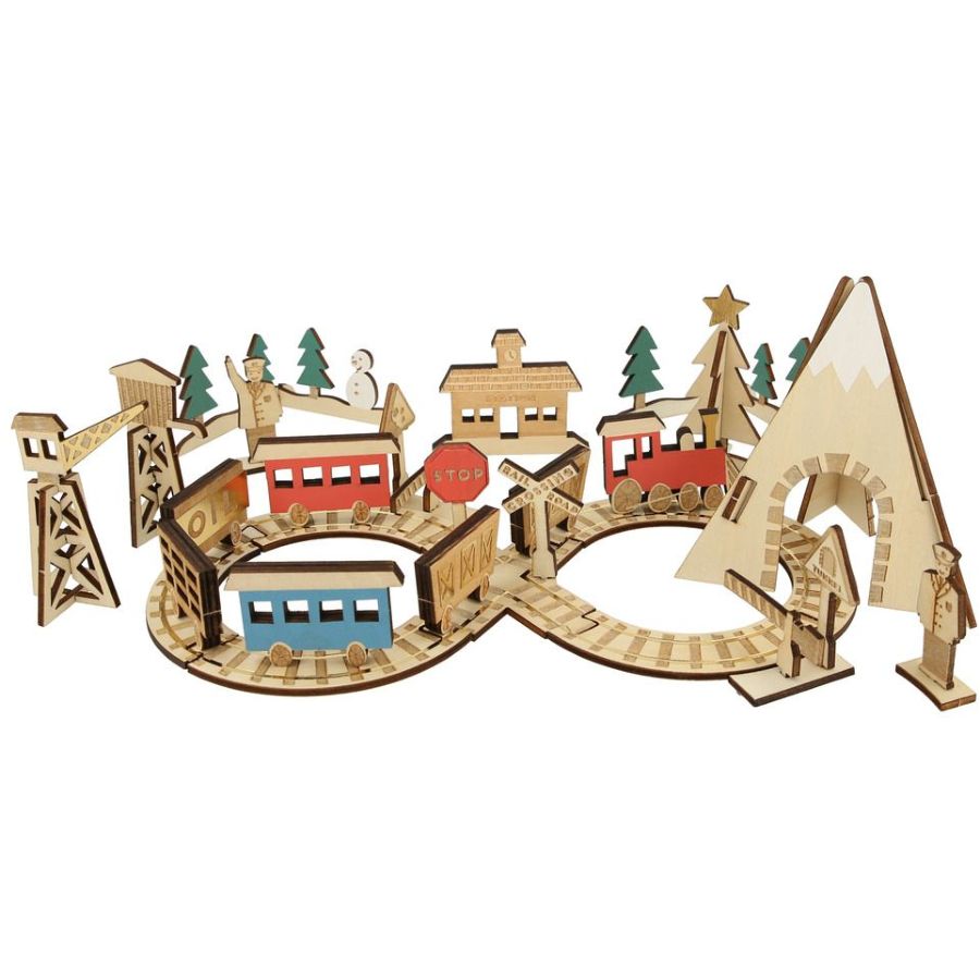 Calendario de Adviento Tren del Polo Norte - Madera - Annikids
