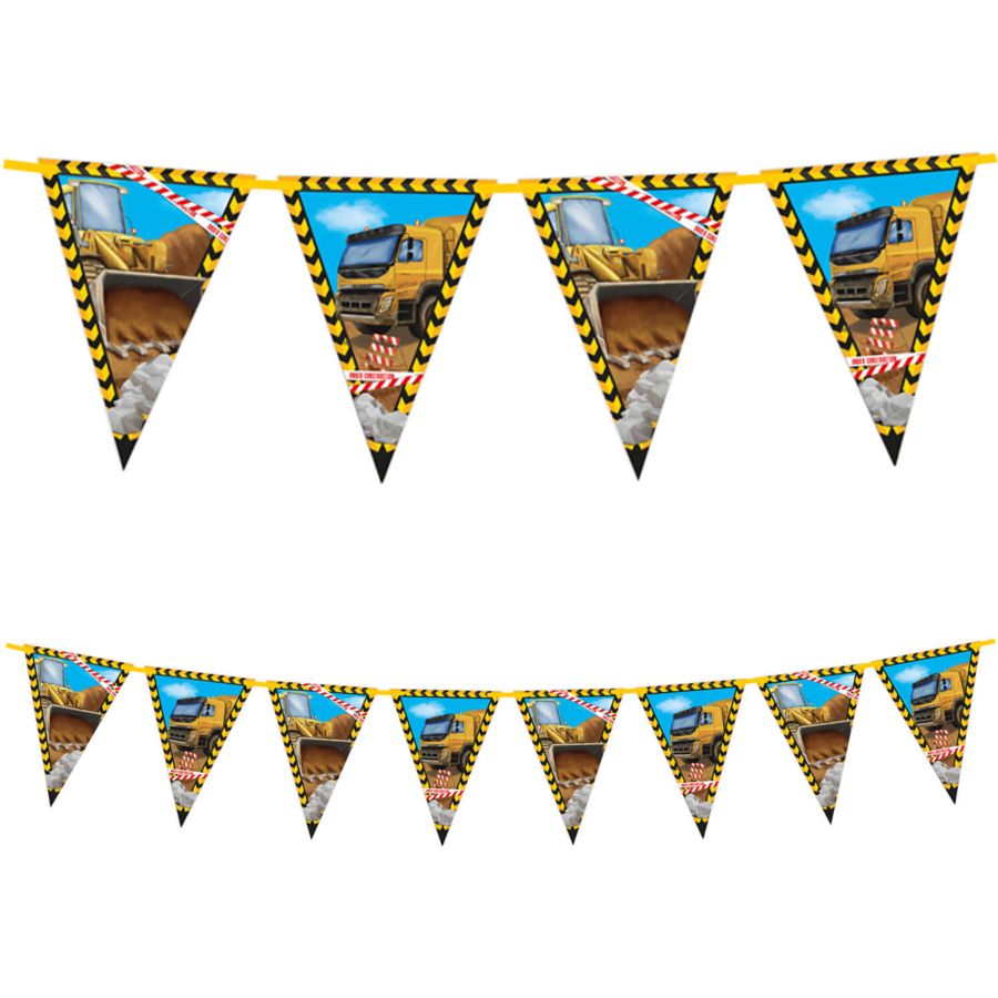 Guirnalda de banderines Obra para el cumpleaños de tu hijo - Annikids